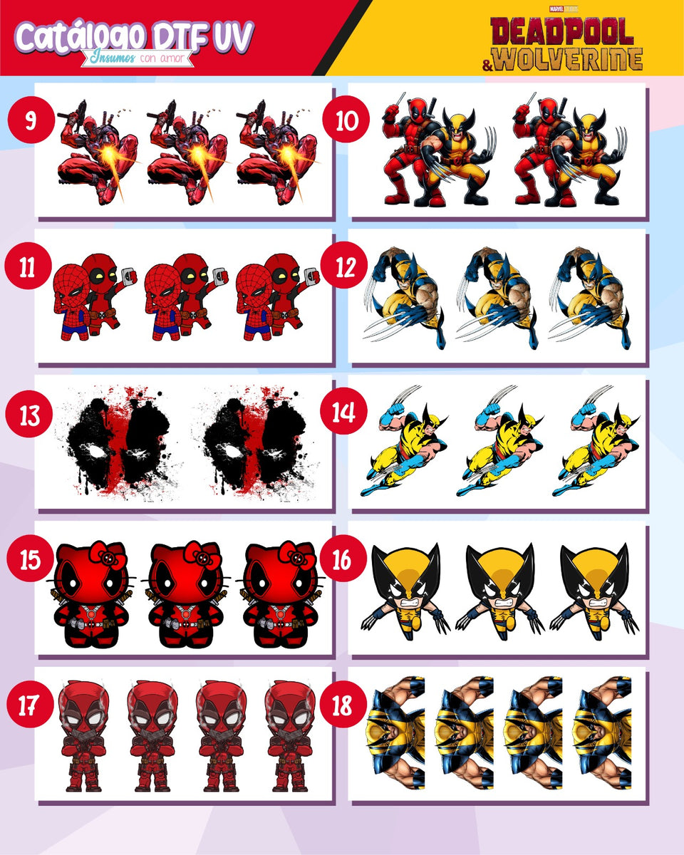 DTF UV - DEADPOOL & WOLVERINE – Insumos con Amor