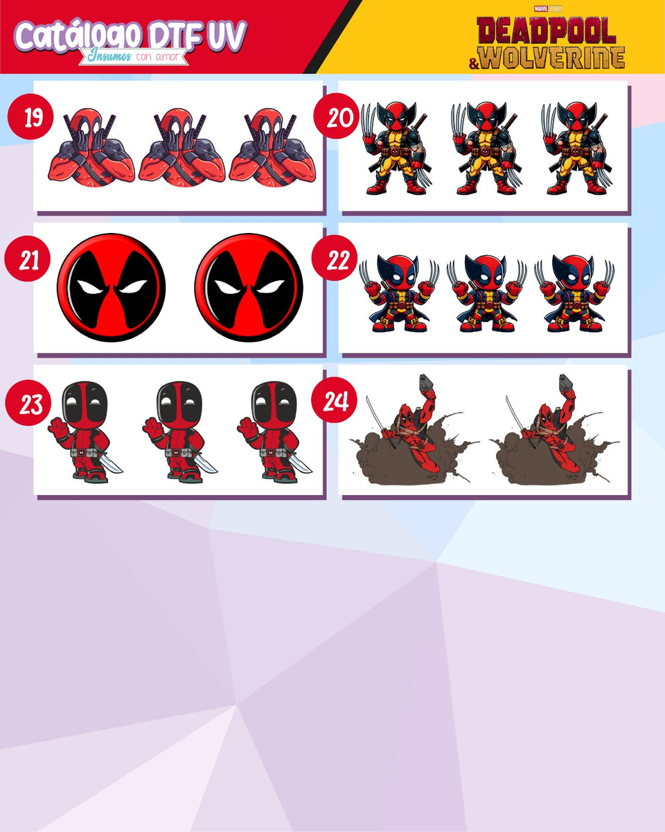 DTF UV - DEADPOOL & WOLVERINE – Insumos con Amor