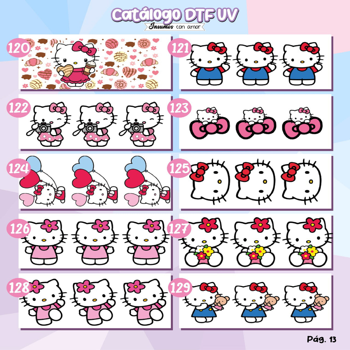 DTF UV PARA SUPERFICIES HELLO KITTY – Insumos con Amor
